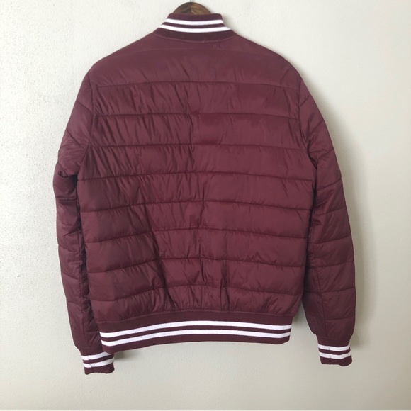 Members Only | Jackets & Coats | Maroon Members Only Puffer Bomber ...